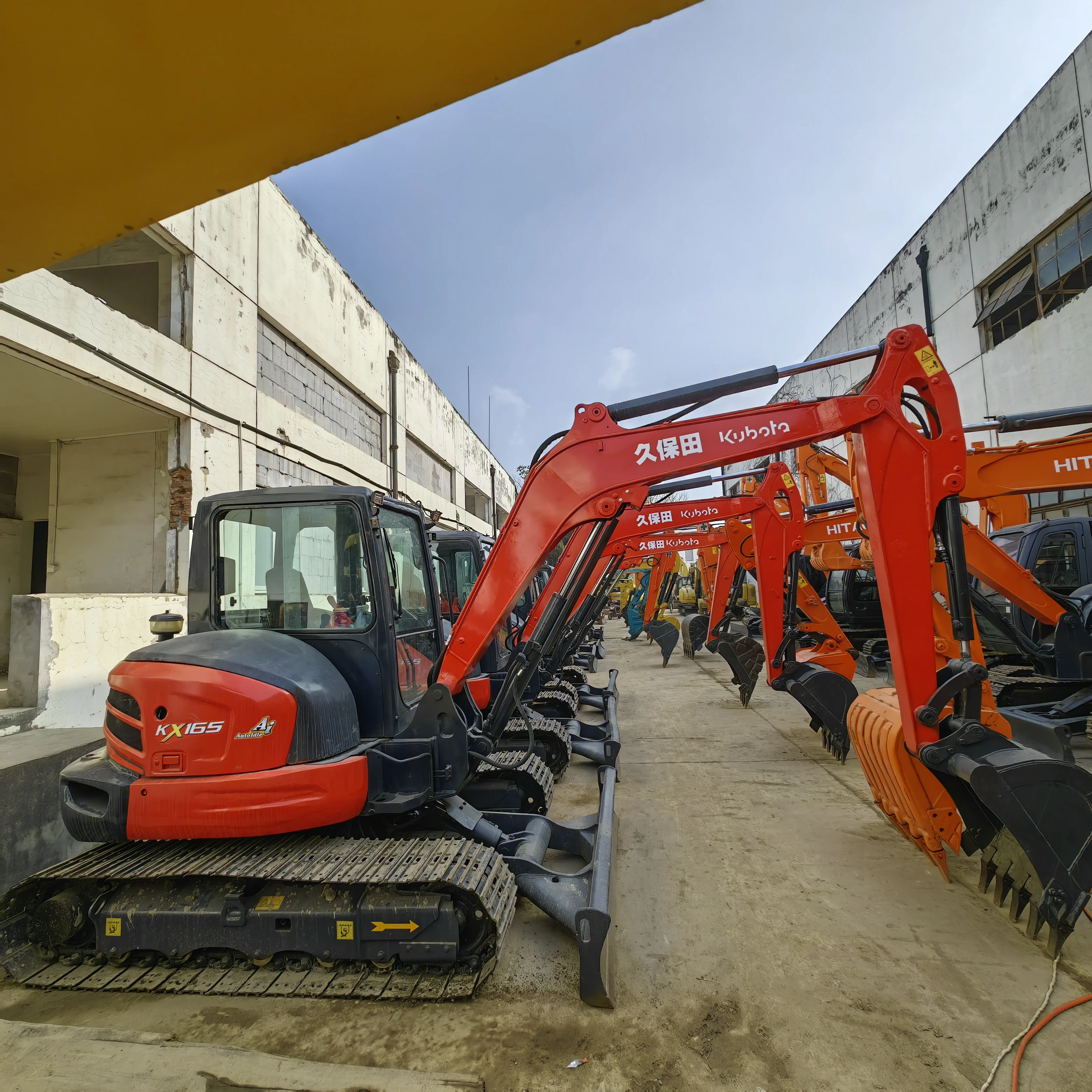 Japan Made Kubota Excavator Kx165 Used 5 Ton Mini Hydraulic Crawl ...