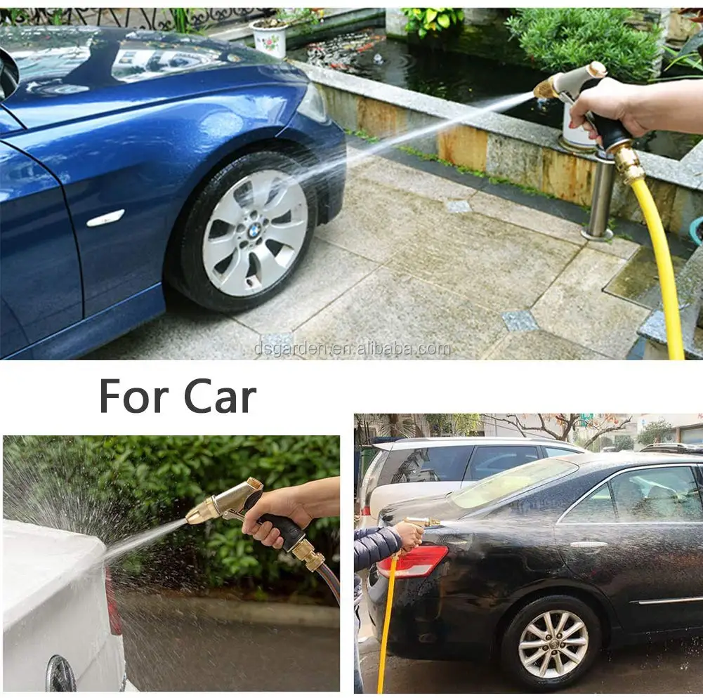 Car Washing High Pressure Brass Nozzle Tip Garden Water Jet Hose Spray Gun
