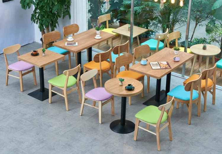 Retro Furniture Dinner Restaurant Booth Table - Modern Dinning Table Set