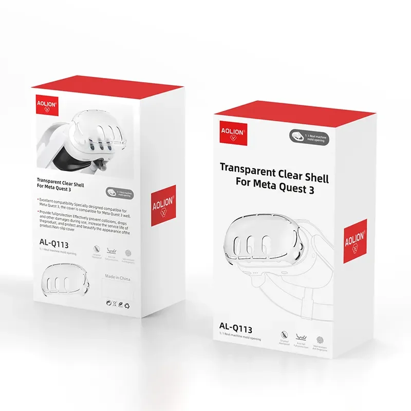 AOLION Transparent Front Protect Shell Case for Meta Quest 3