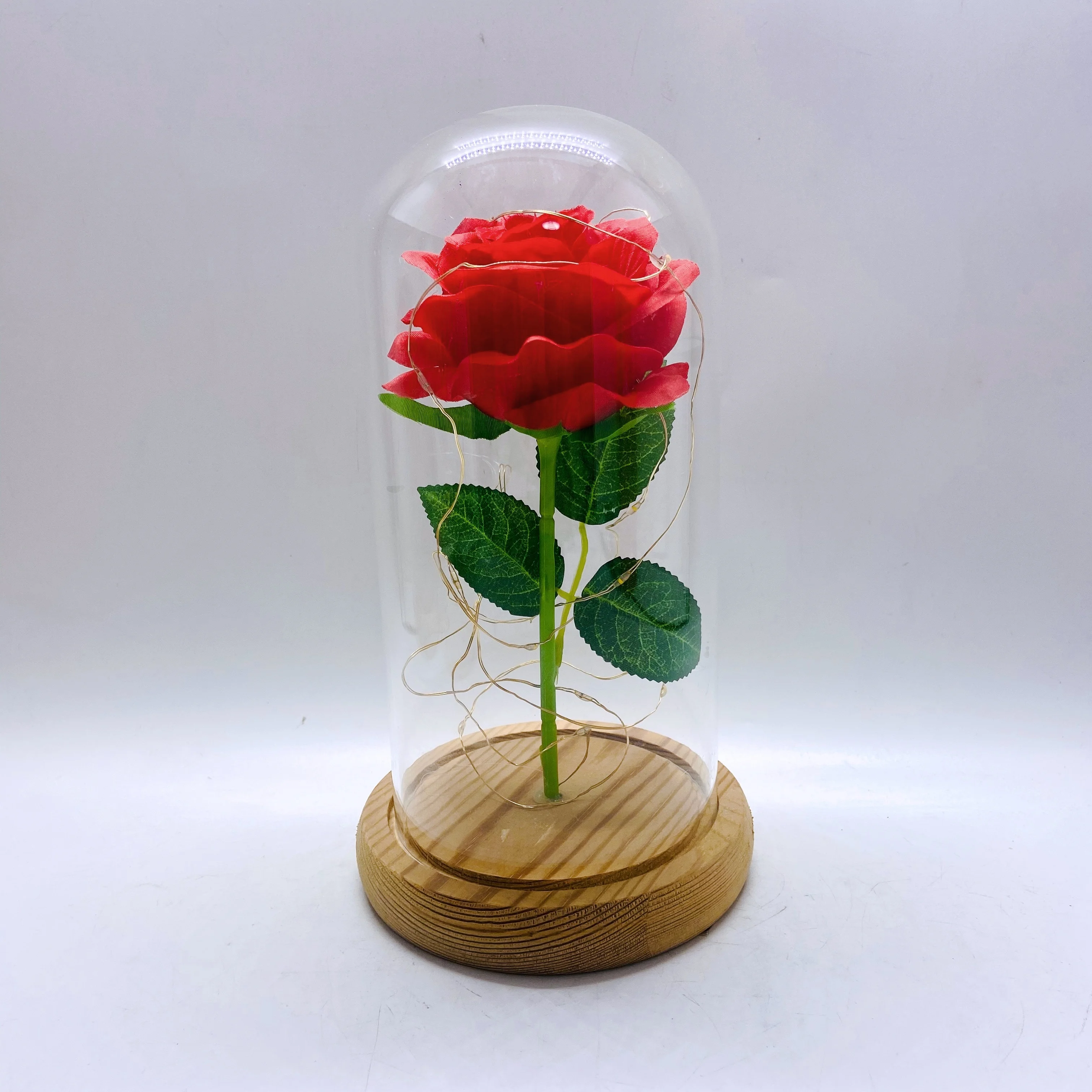 Wholesale Forever Long Lasting Immortal Preserved Rose In Glass Dome ...