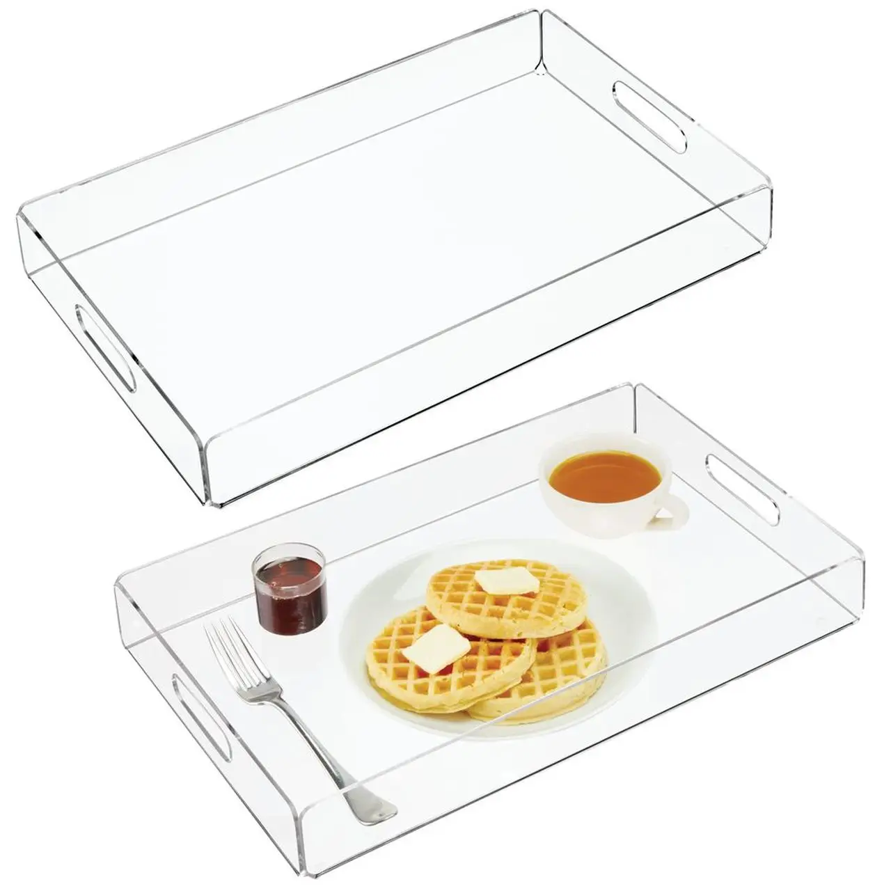 Custom White Acrylic Trays - Perfect for Serving & Display