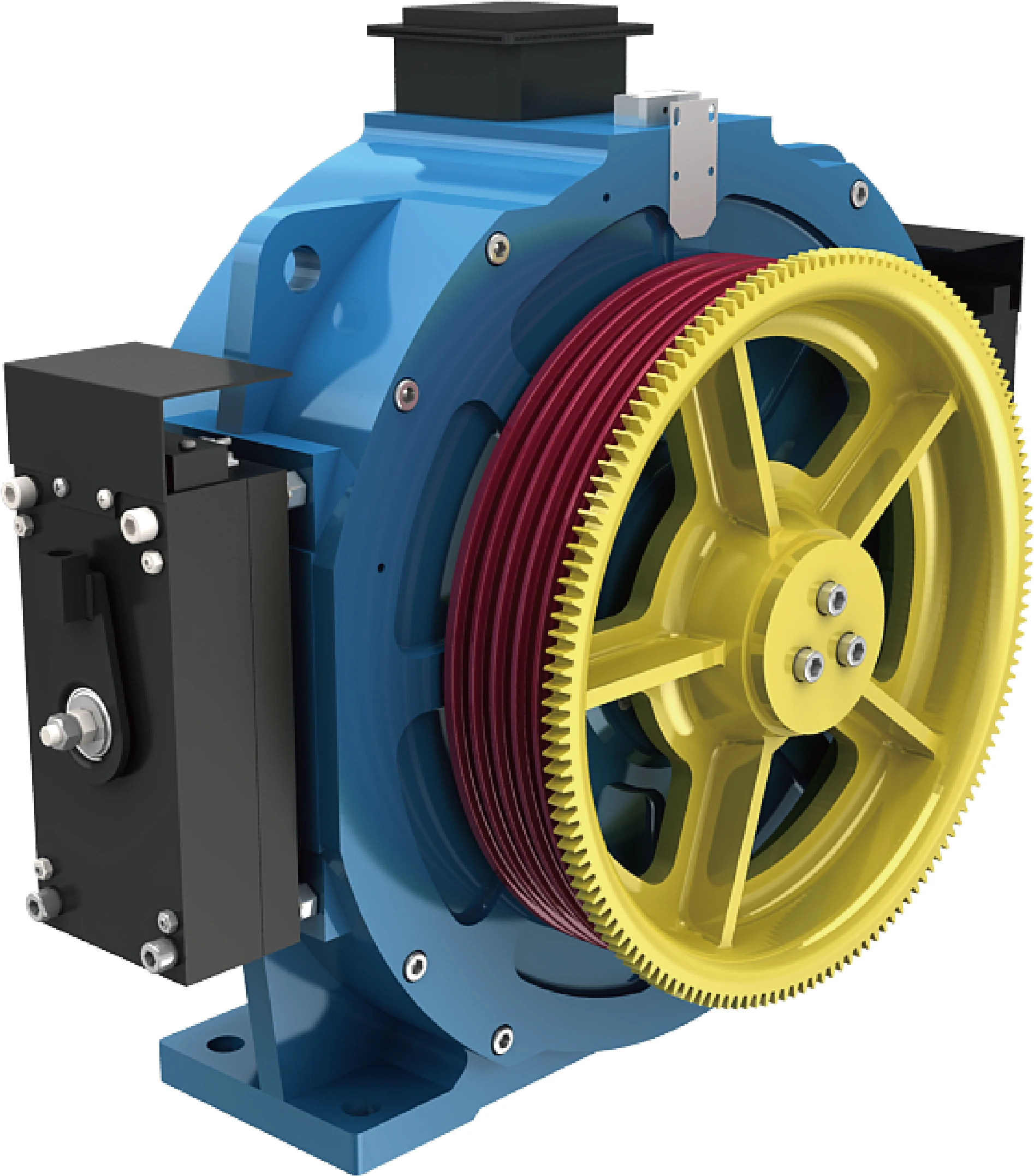 Latest Frd40k Synchronous Motor Gearless Lift Traction Machine For ...