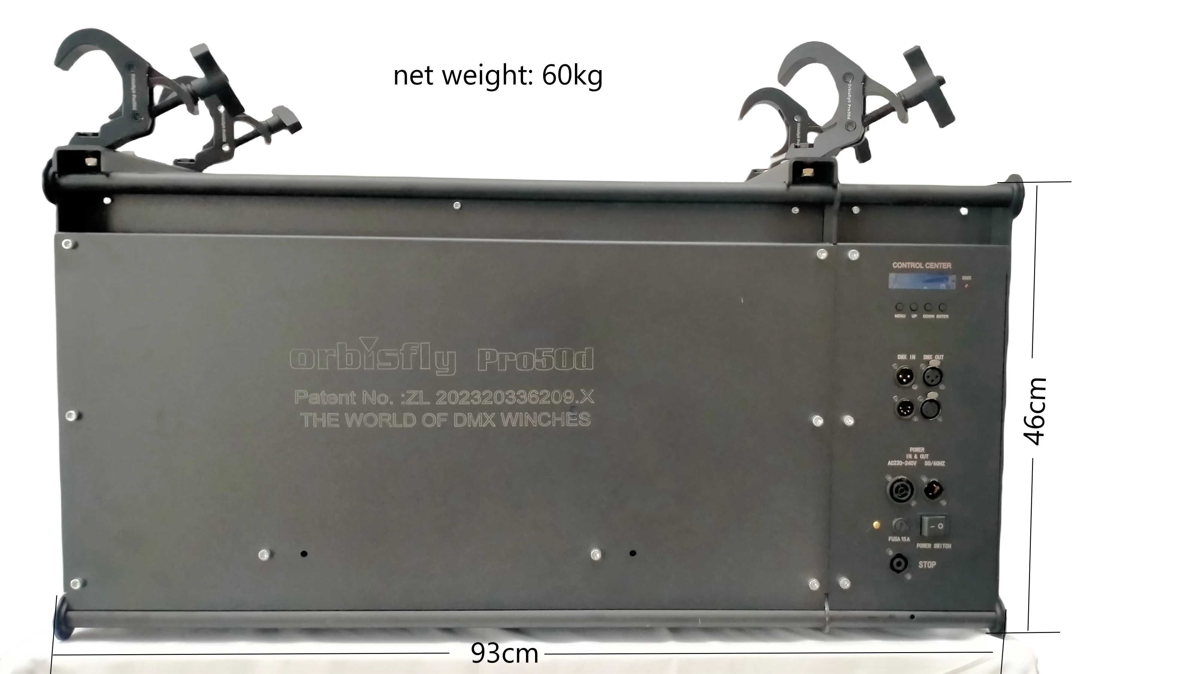 Kinetic Winch Hoist Motor Load 50kg Can Hang Moving Head Lasers Screens ...