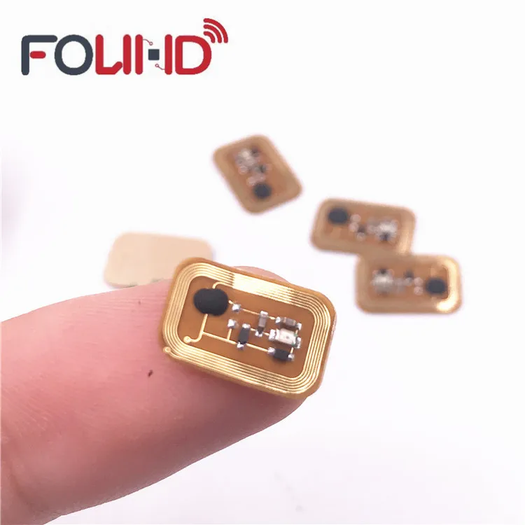 13.56mhz NFC LED Nail Chip Tag - Flashing Colorful Lights