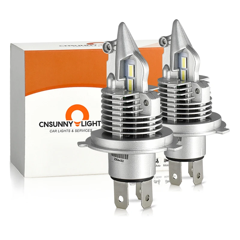 Bi Beam Ptf Fanless Led Headlight Bulbs H4 Hb2 9003 For Cars 6000k ...