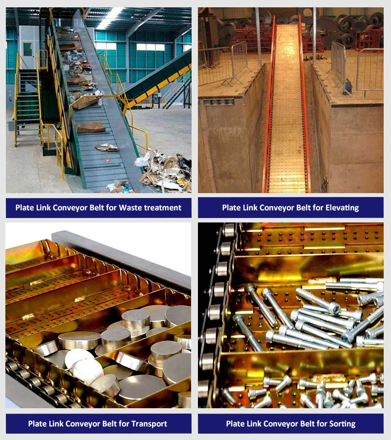 Stainless Steel Metal Plate Link Conveyor Belt for Packaging Line Metal ...