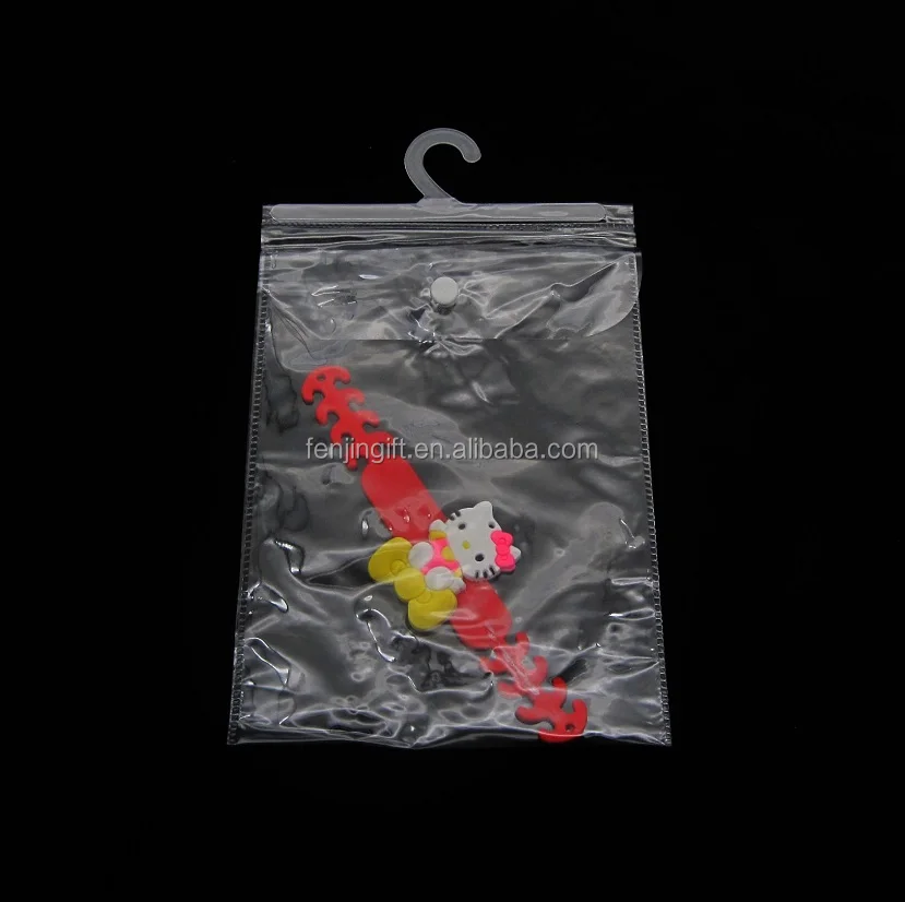Custom PVC Hanger Bag with Snap - Ideal for Garment Packaging
