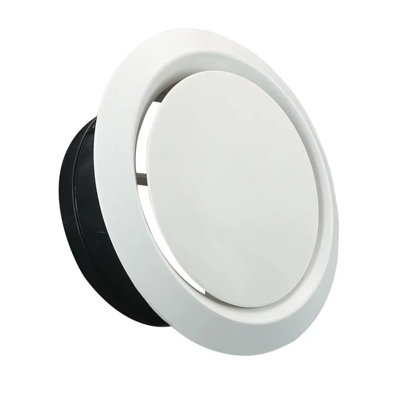 Hvac Air Outlet 200mm Ceiling Mounted Abs Supply Vent Exhaust Air Disc ...