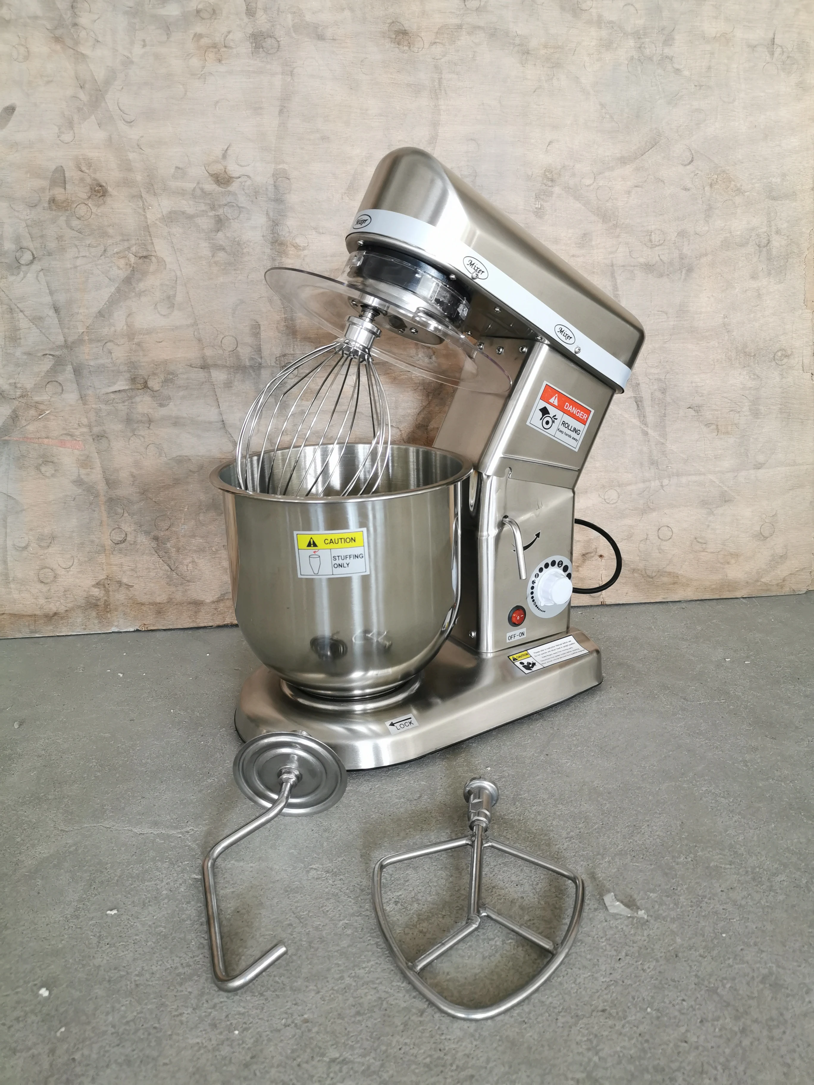 Stainless Steel Cream Egg Flour Mixer 5L Stand Dough Mixer HJ-B5 ...