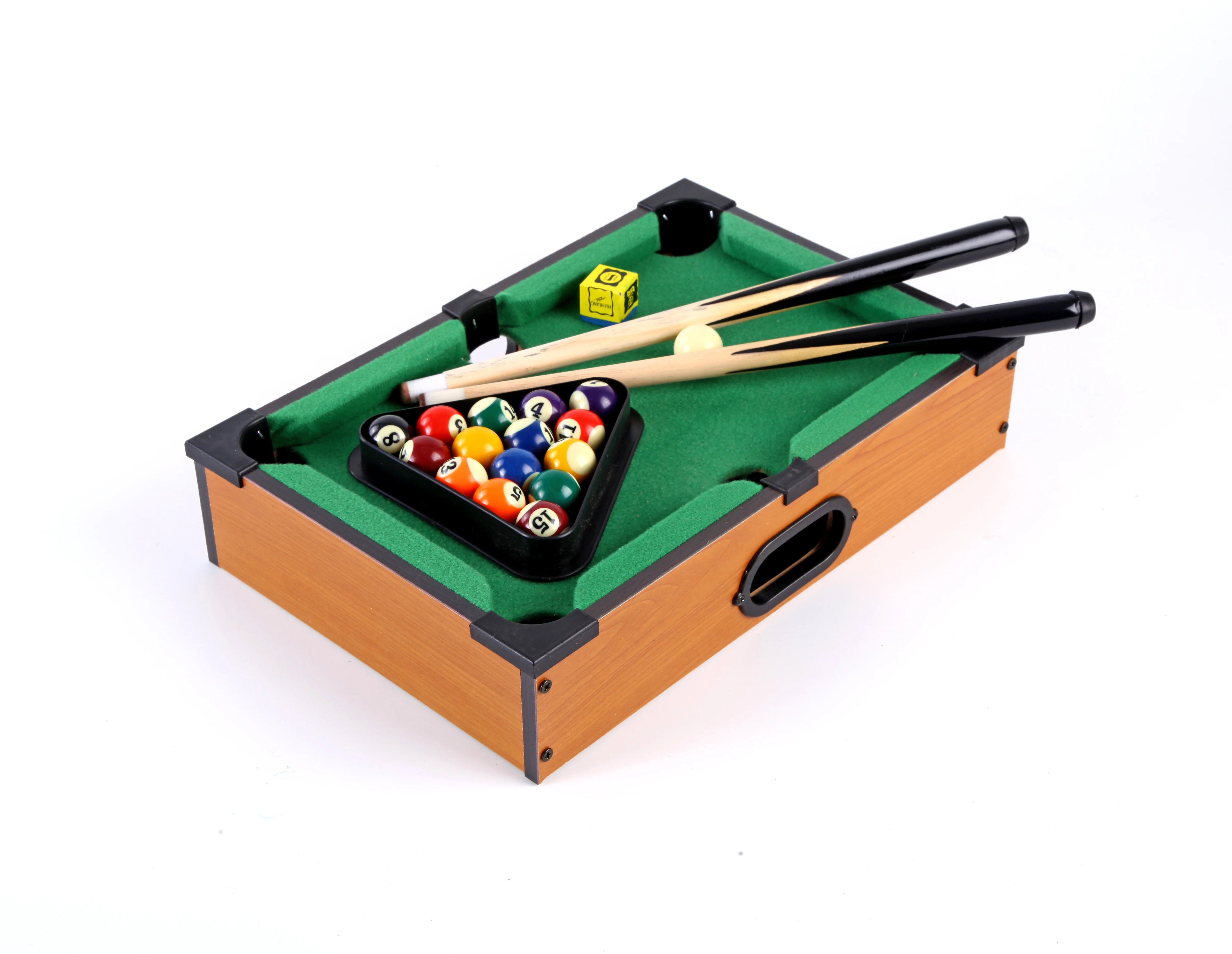 Mini Wooden Pool Table Billiards Board Indoor and Outdoor Game Set Toy ...