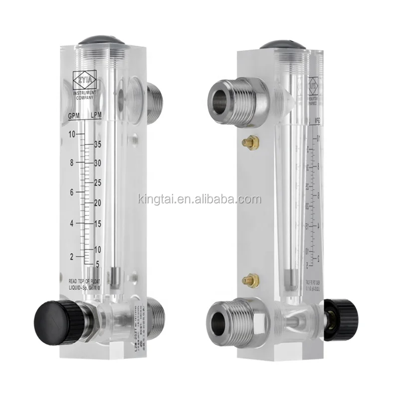 5 GPM Acrylic Panel Mount Flow Meter - Precise Liquid Control