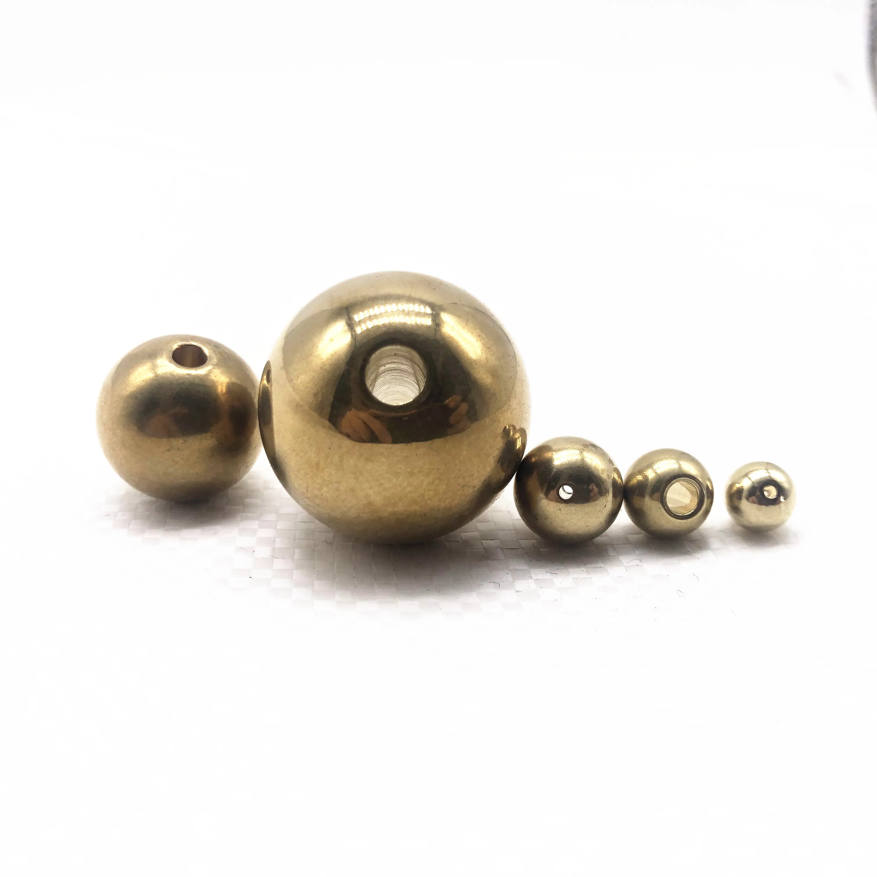 Solid Brass Ball And Copper Ball With Drill Hole And Thread - Buy Solid ...