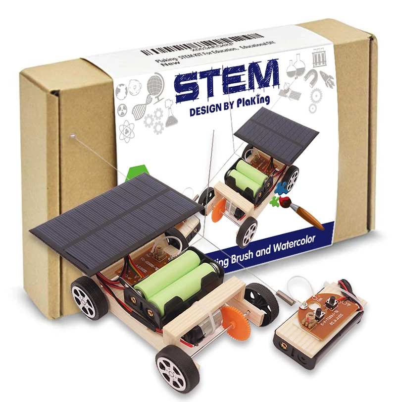 Wooden Solar Car With Remote Creative Engineering Circuit Science Stem ...