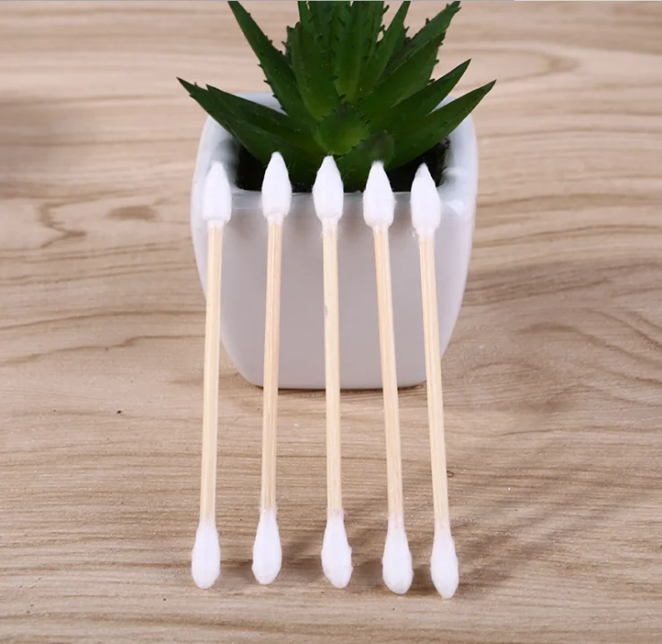 Bamboo Bud/ Wooden Bud/ Natural Package For Disposable Cotton Bud - Buy ...
