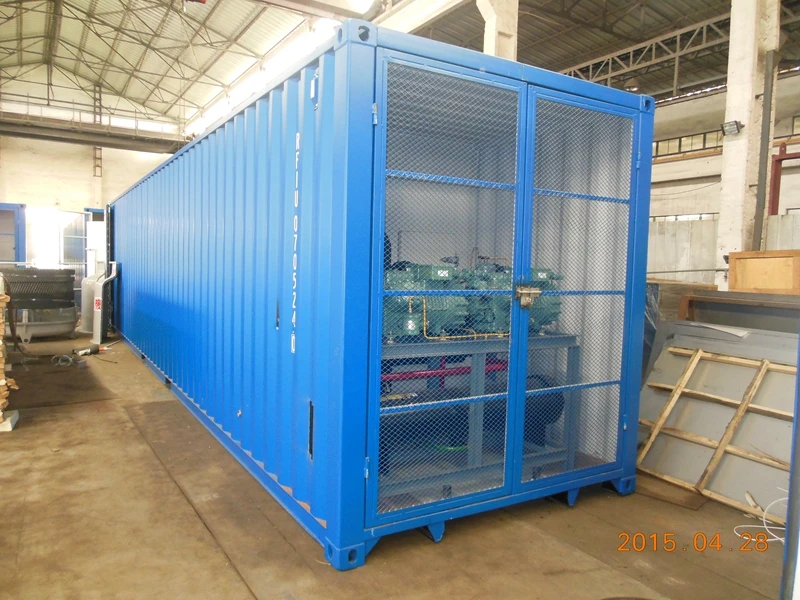 Complete 20ft 40ft Container Blast Freezer For Food Processing Factory ...