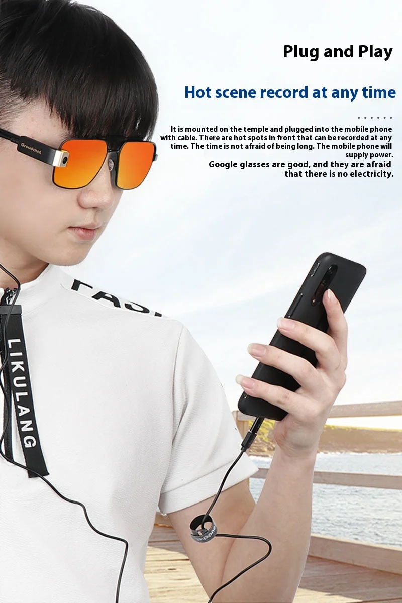 Smart CMOS Imaging Sensor Glasses Mobile Phone USB Computer Camera Live Stream Network Video ...