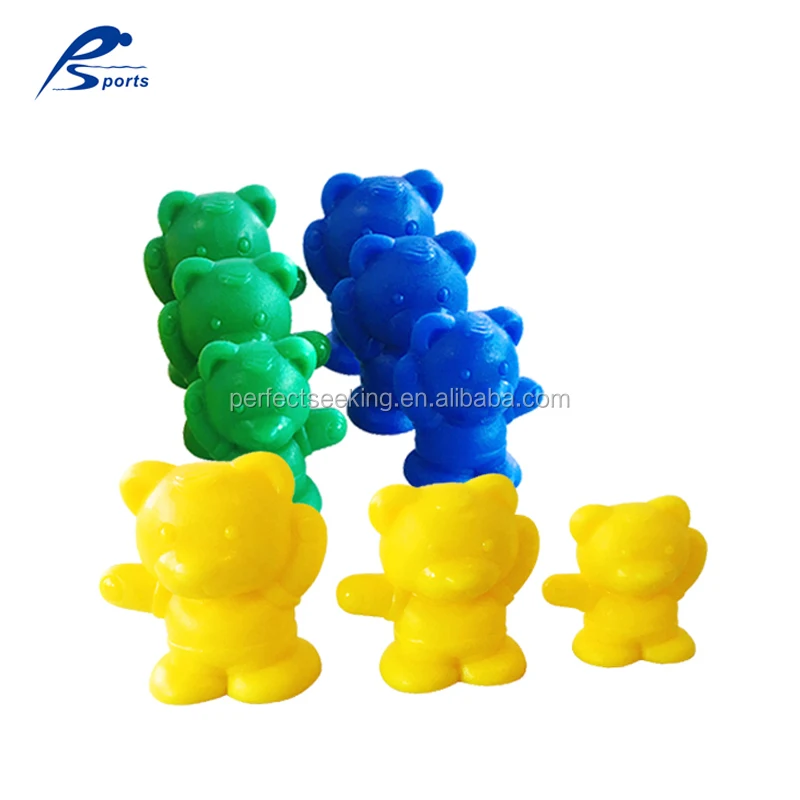 3 Different Size Pre-school Math Numbers Sort Plastic Teddy Bear ...