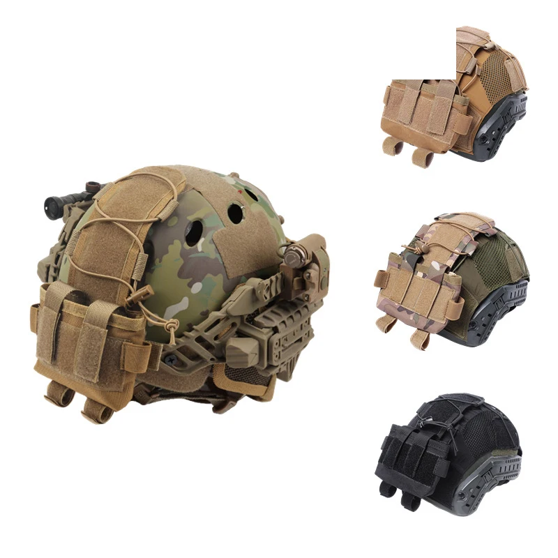 Helmet Battery Pack Tactical Camouflage Multi-function Weight Bag ...