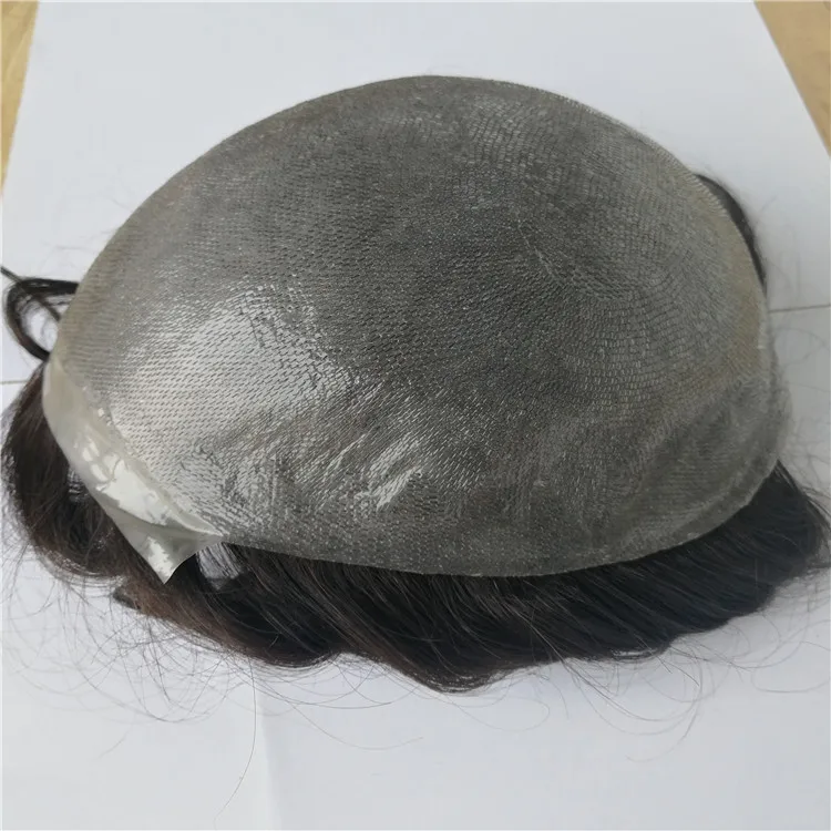 Light Density Toupee Replacrment System Men Wig Full Silicone Base Head ...