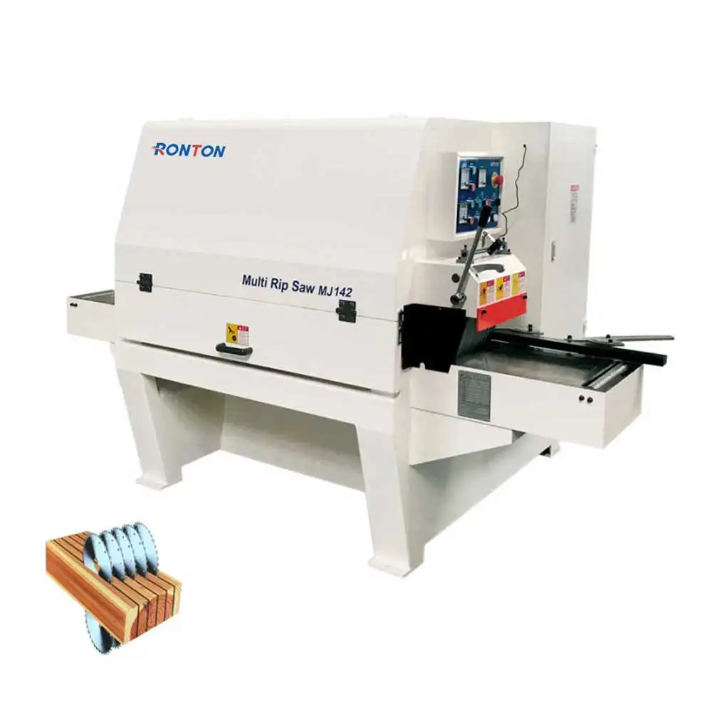 Heavy Duty Square Wood Automatic Multi Rip Saw Cutting Machine for ...