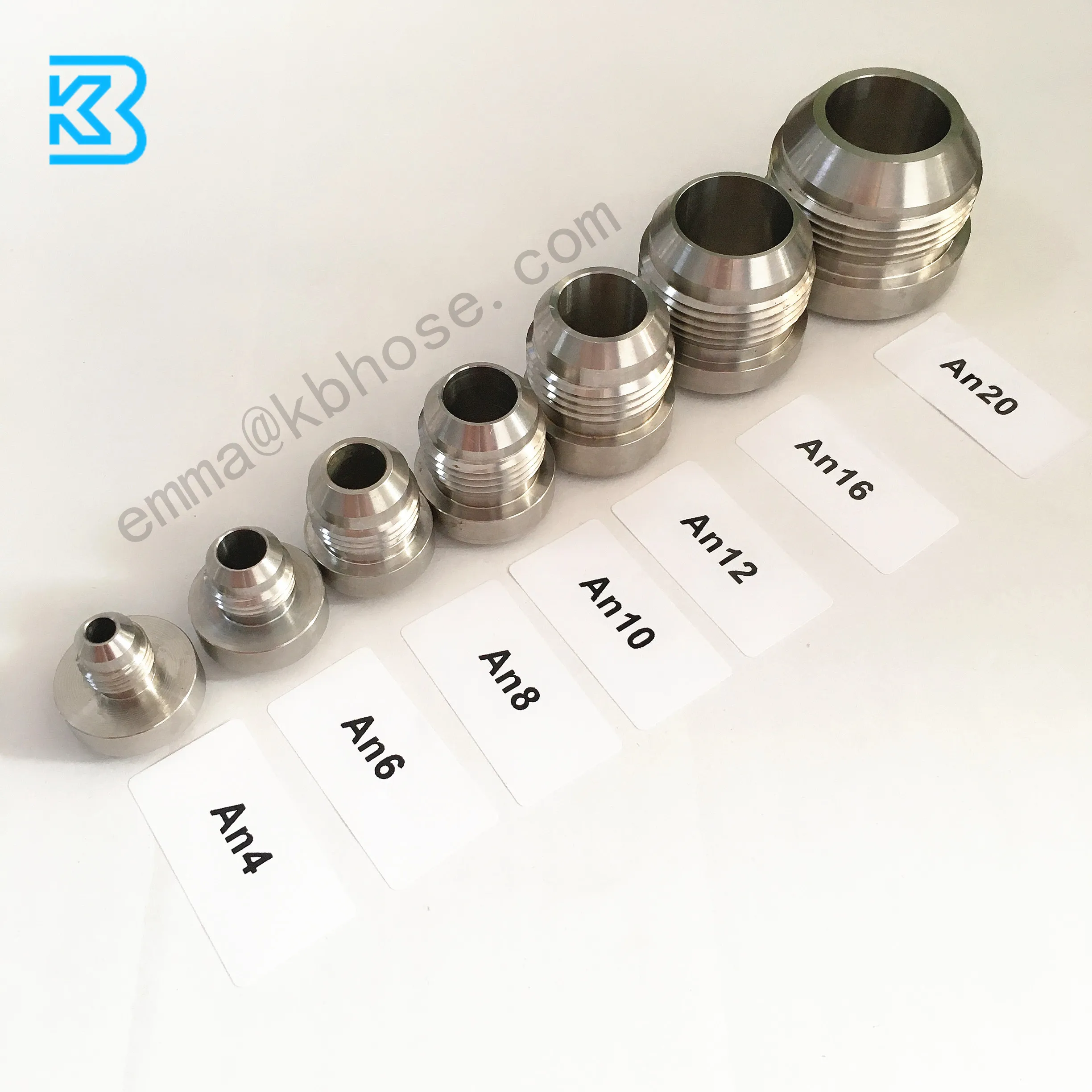An20 Weld on Bungs - Durable Male Billet Aluminium Fittings