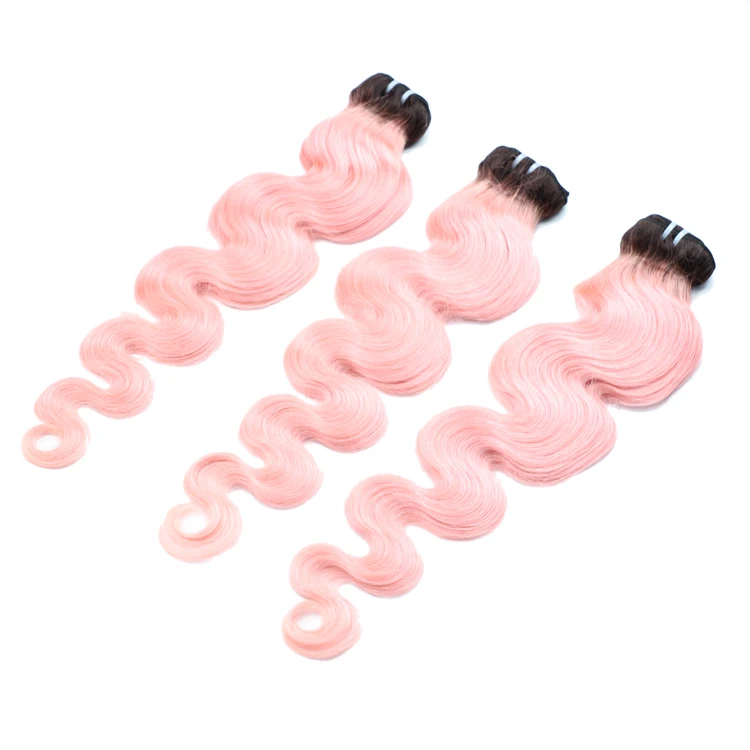 Most Popular Ombre 1b/pink Hair Weave Bundles,Super Dropshipper Virgin ...