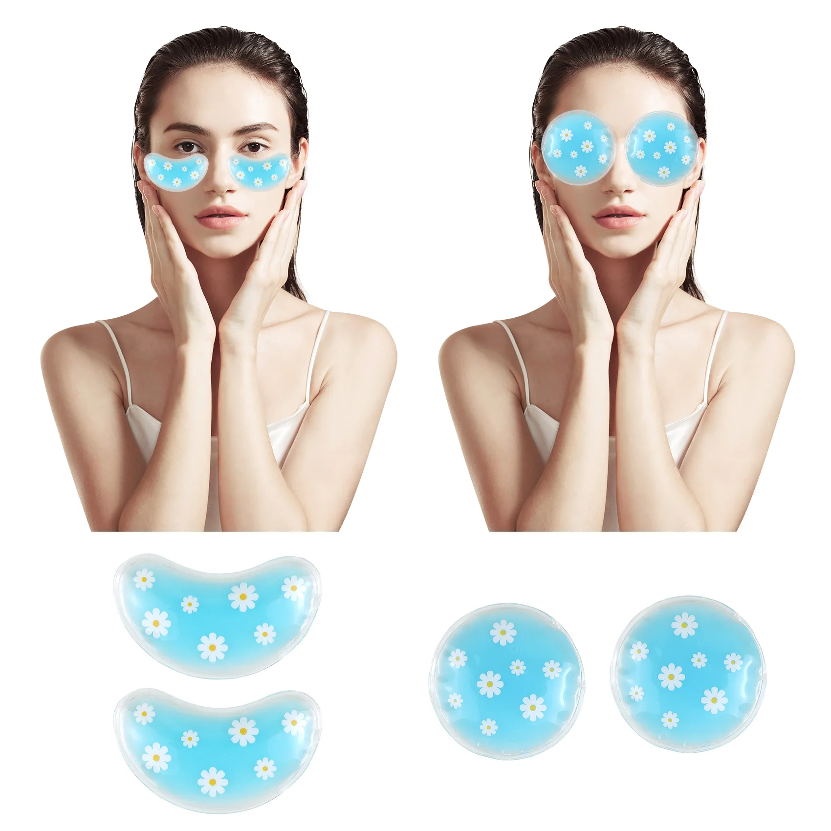 Reusable Gel Eye Ice Pack, Cooling Eye Pad for Eye Strain,Eye Swelling ...