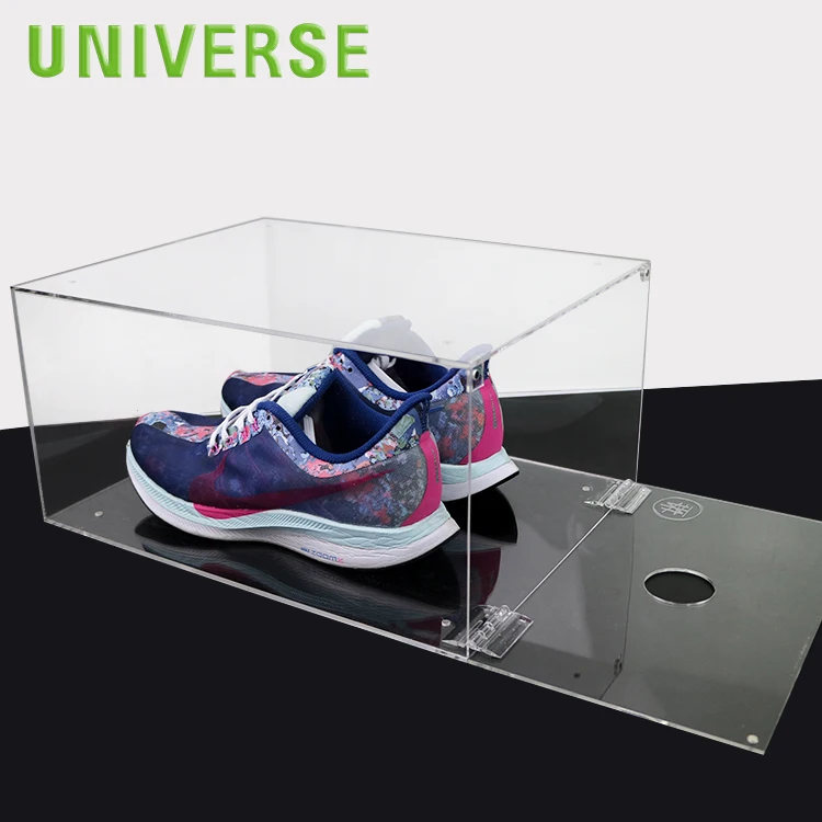 Universe Hot Sale Custom Transparent Plexiglass Shoes Box Acrylic Shoe ...