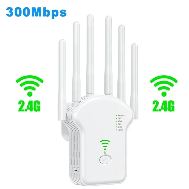 1200mbps Wifi Repeater - High Gain Wireless Signal Amplifier