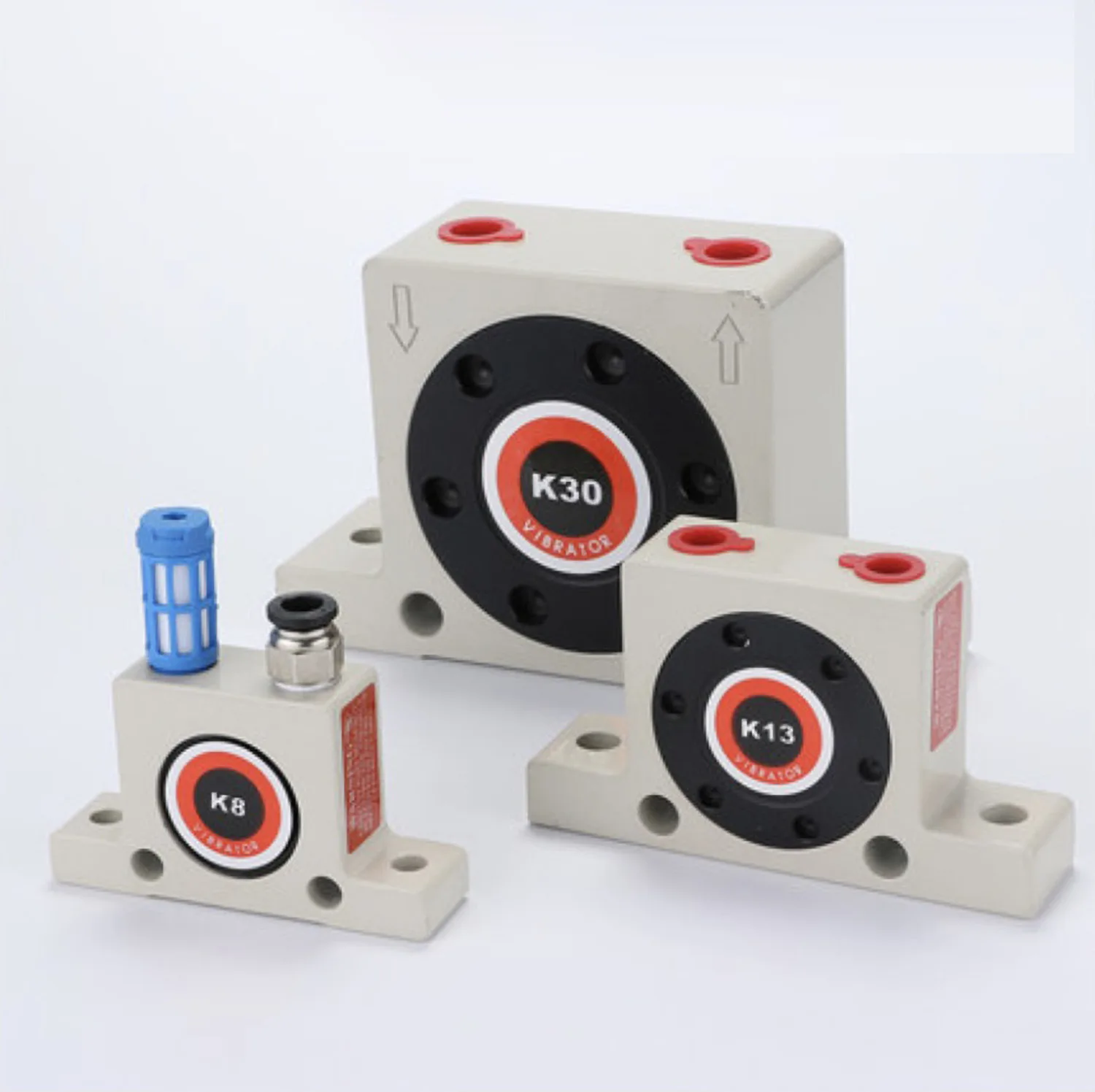 K Series Pneumatic Air Rotary Vibrators Piston Linear Roller Turbine Ball Vibrator K8 K10 K13 ...