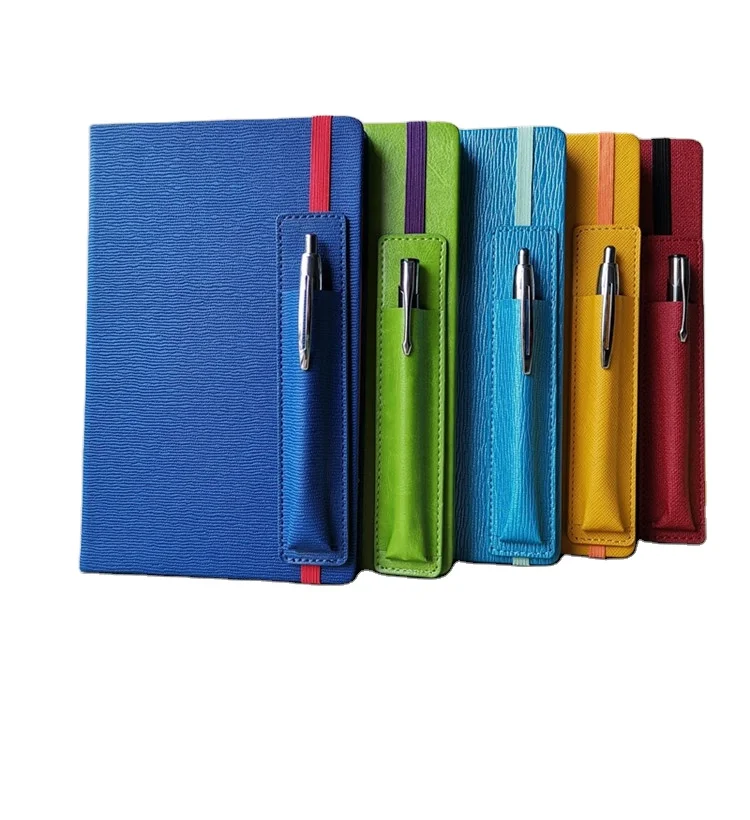 China Wholesale A5 Pu Notebook With Pen For Students - Buy China ...