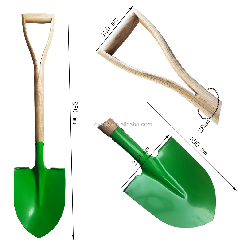 Digging Steel Agricultural Farming Tools Shovel With Wooden Handle ...
