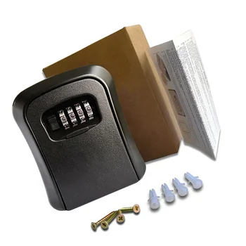 Amazon Black Safety Outdoor Car Key Storage Safe Lock Box Wall Mounted ...