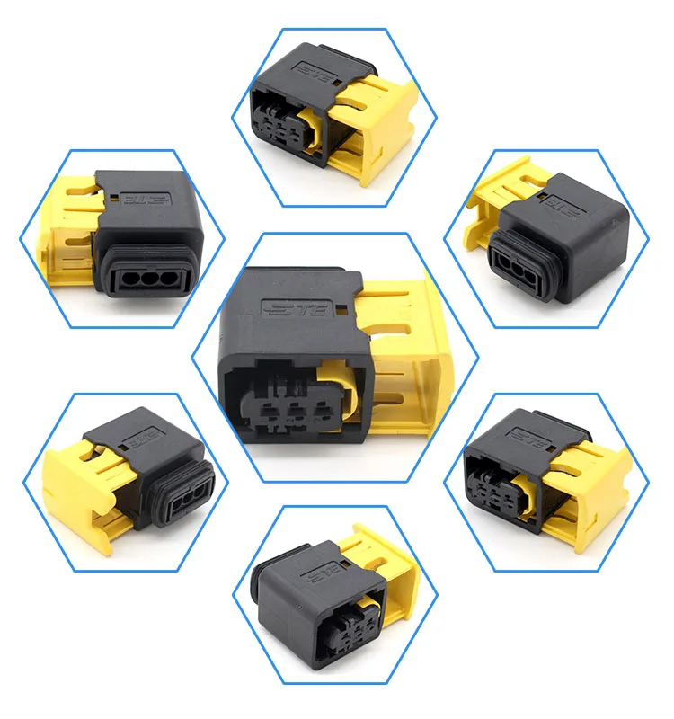 TE Connectivity 3 Pin Female Connector 0-1418451-1 for Automotive ...