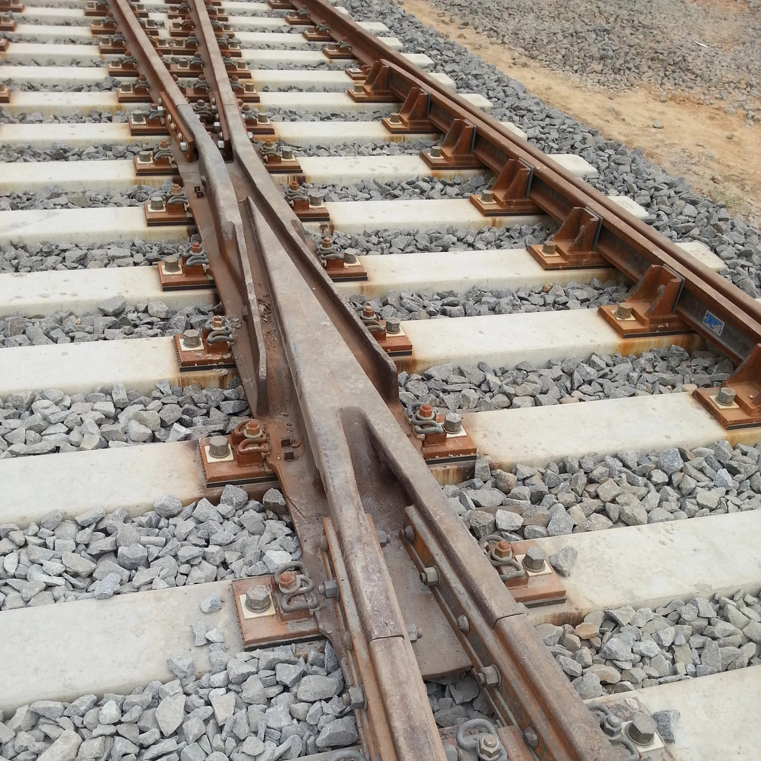 Switch Railroad Turnout Steel Rail Track Turnout for Railway