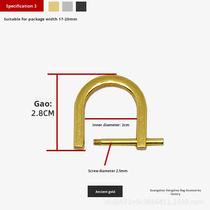 Hongtu HT Hengjiang Made China & GUA Bag Hardware Accessories Strong ...