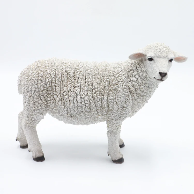 Decorative Garden Animal Life Size Resin Sheep,Lamb Figurines Resin ...