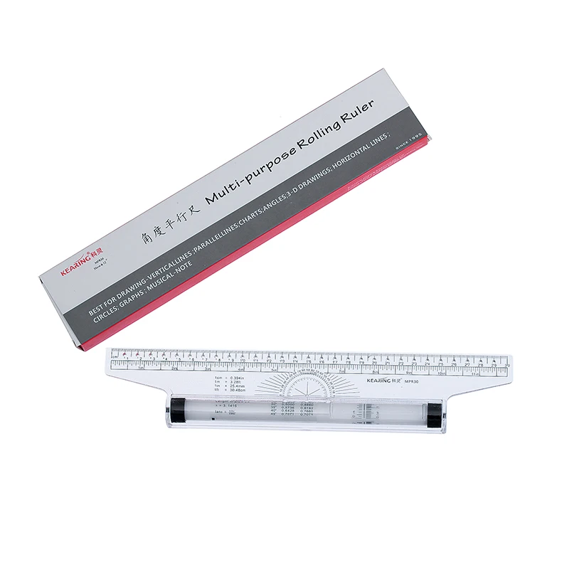 KEARING MPR30 Architectural Parallel Ruler - Solid Angle Rolling Ruler ...