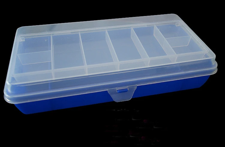 Double Layer Clear Hard Plastic Fishing Tackle Utility Box - Buy Clear ...