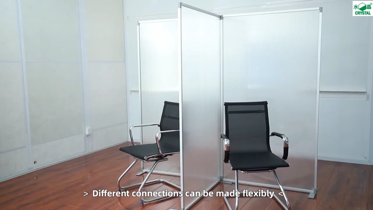 Grosir Sekat Pembatas Kantor Berdiri Gratis/panel Partisi Polikarbonat ...