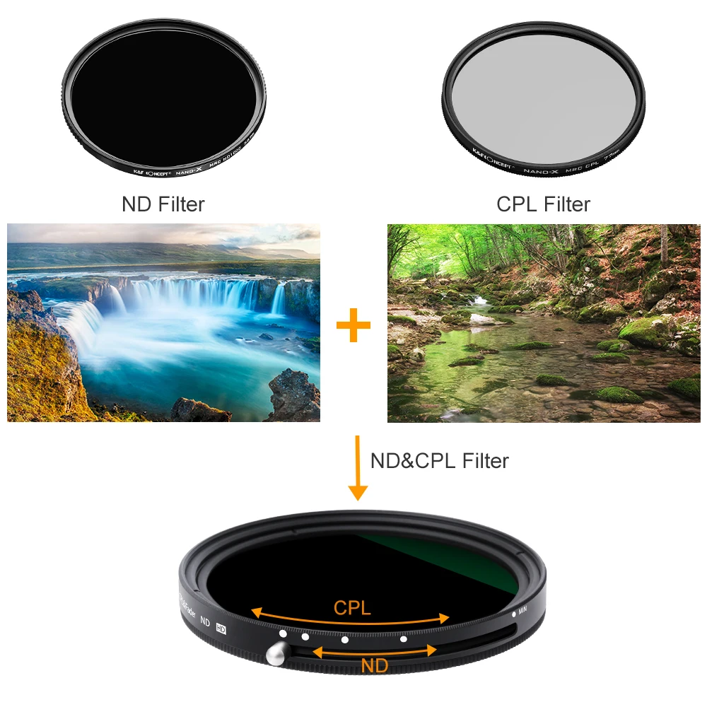 Cpl+nd2-32 52mm Filter K&f Concept Circular Polarizer Filter 2 In 1 Function Nano Coating ...