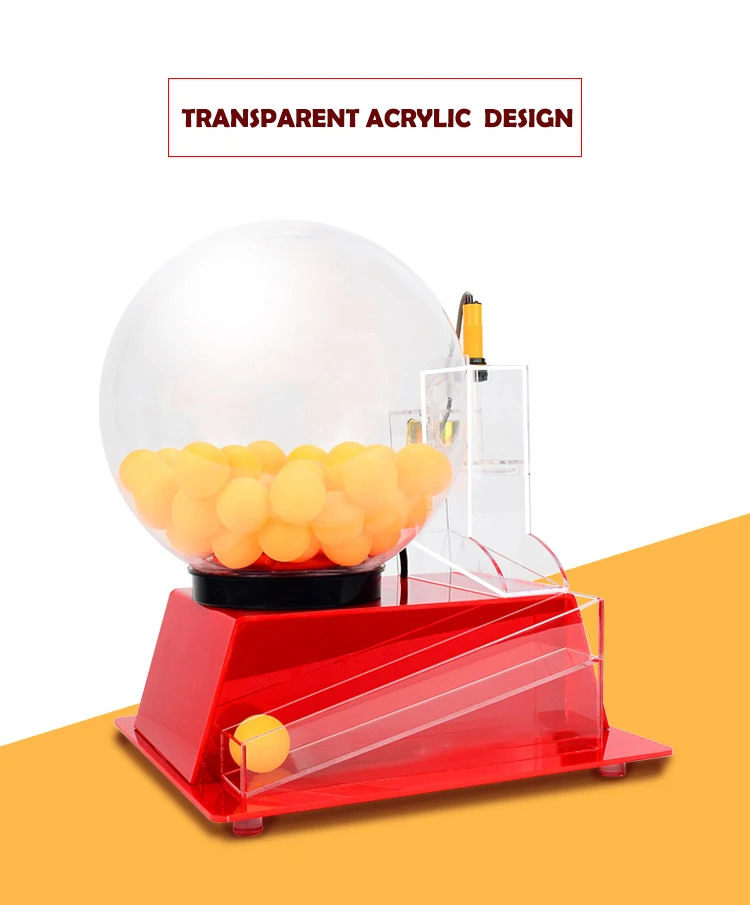 Lucky Dip Electric Acrylic Lottery Machine - Automatic Bingo