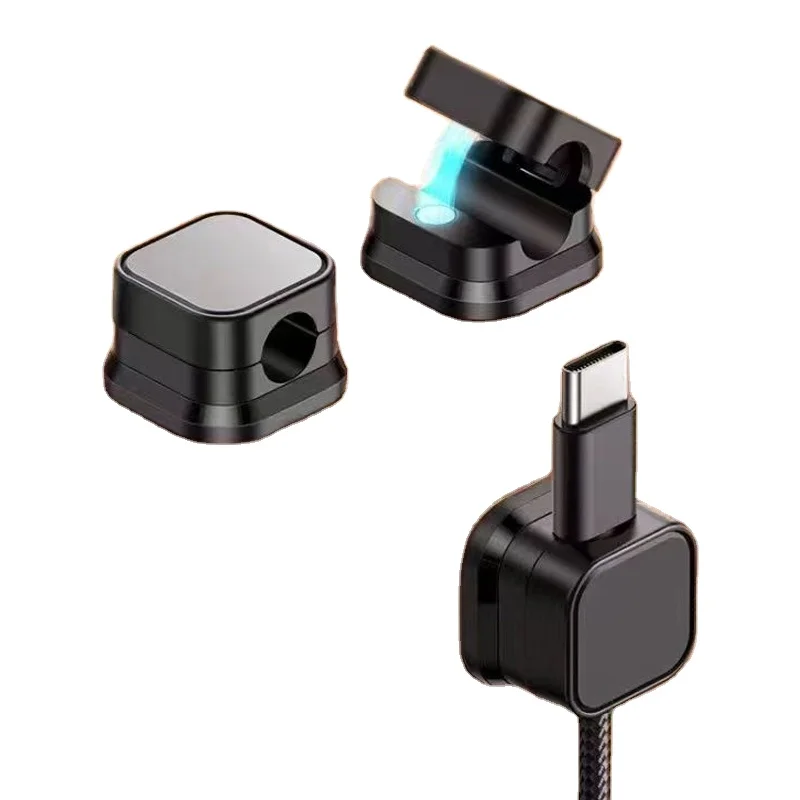 6-piece Magnetic Cable Manager Set for Desktop & Wall Mount