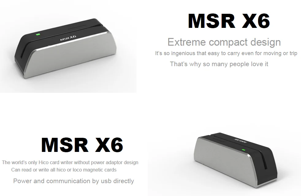 MSR-X6 Magnetic Stripe Smart USB Card Reader Writer