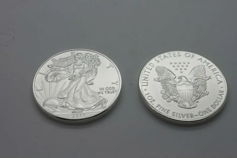 Copper With Silver Plated Usa Angel Coins Made In China - Buy Silver ...