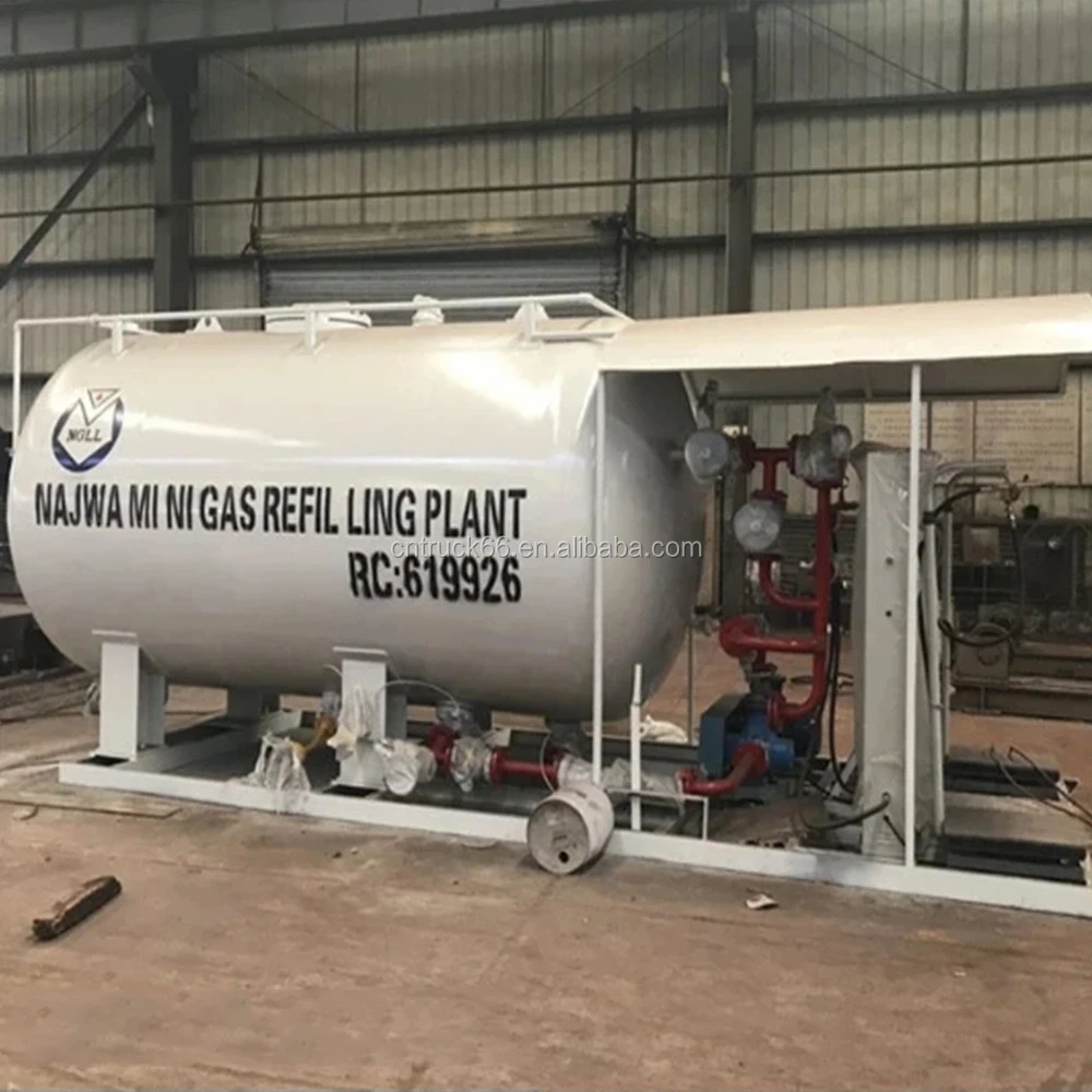 10000 Litres Méthane Gaz Station 5 Tonnes Lpg Cylindres Distribution ...