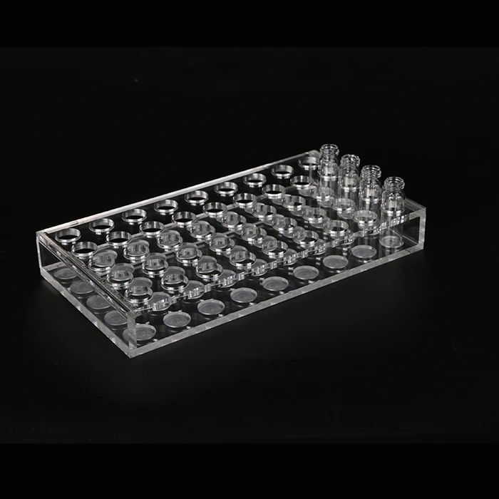 Clear Acrylic Test Tube Compartments Tray - Phlebotomy Drawing Station ...