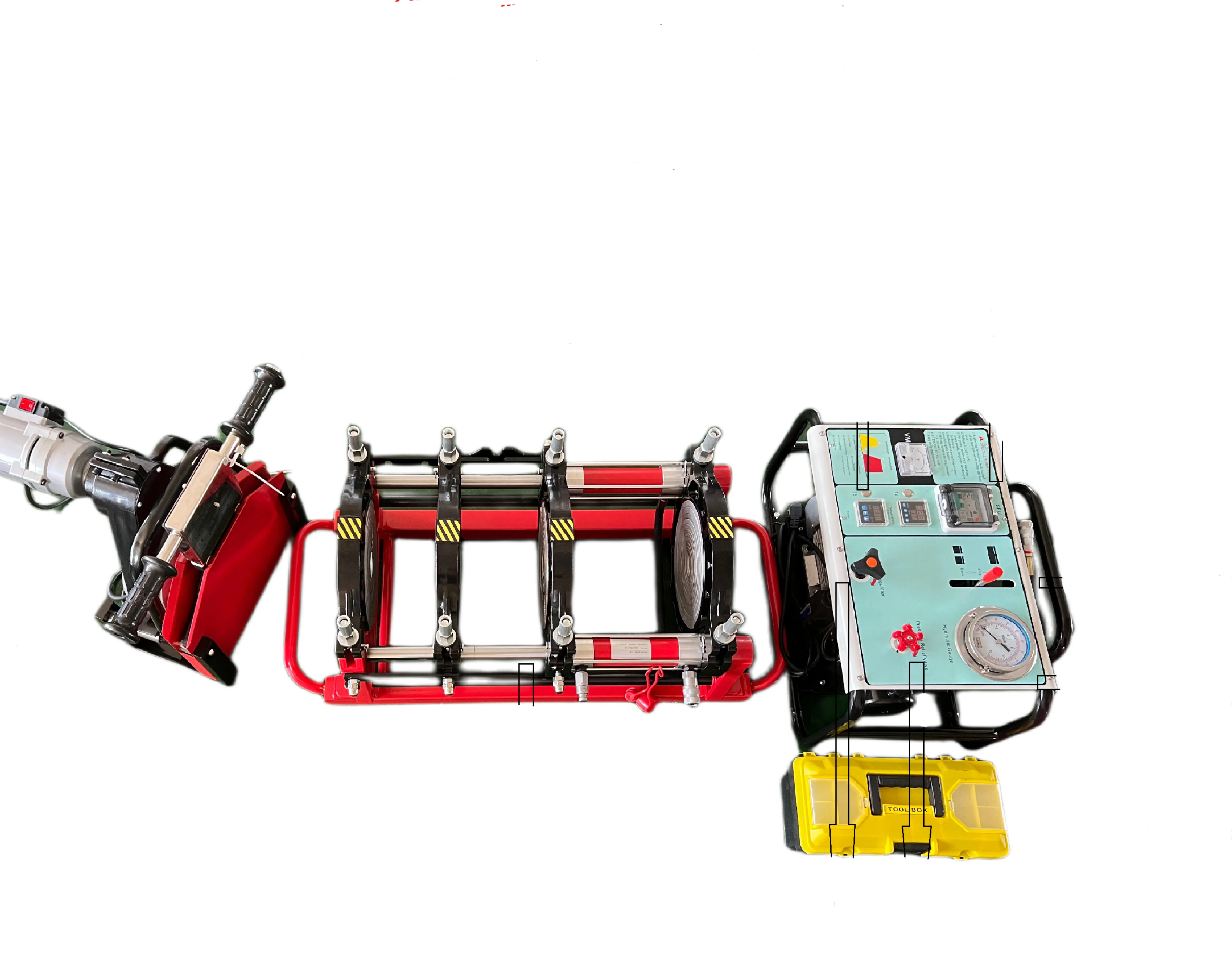 Hdc250 75mm To 250mm Hydraulic Power Welding Machine Hot Melt Welding ...