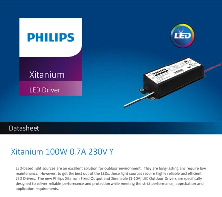 PHILIPS Xitanium 100W LED Driver - Efficient Lighting